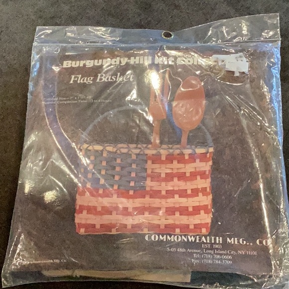 burgandy hill | Accents | Flag Basket Kit | Poshmark
